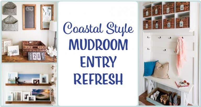 Coastal Style Mudroom Refresh - Sand Dollar Lane